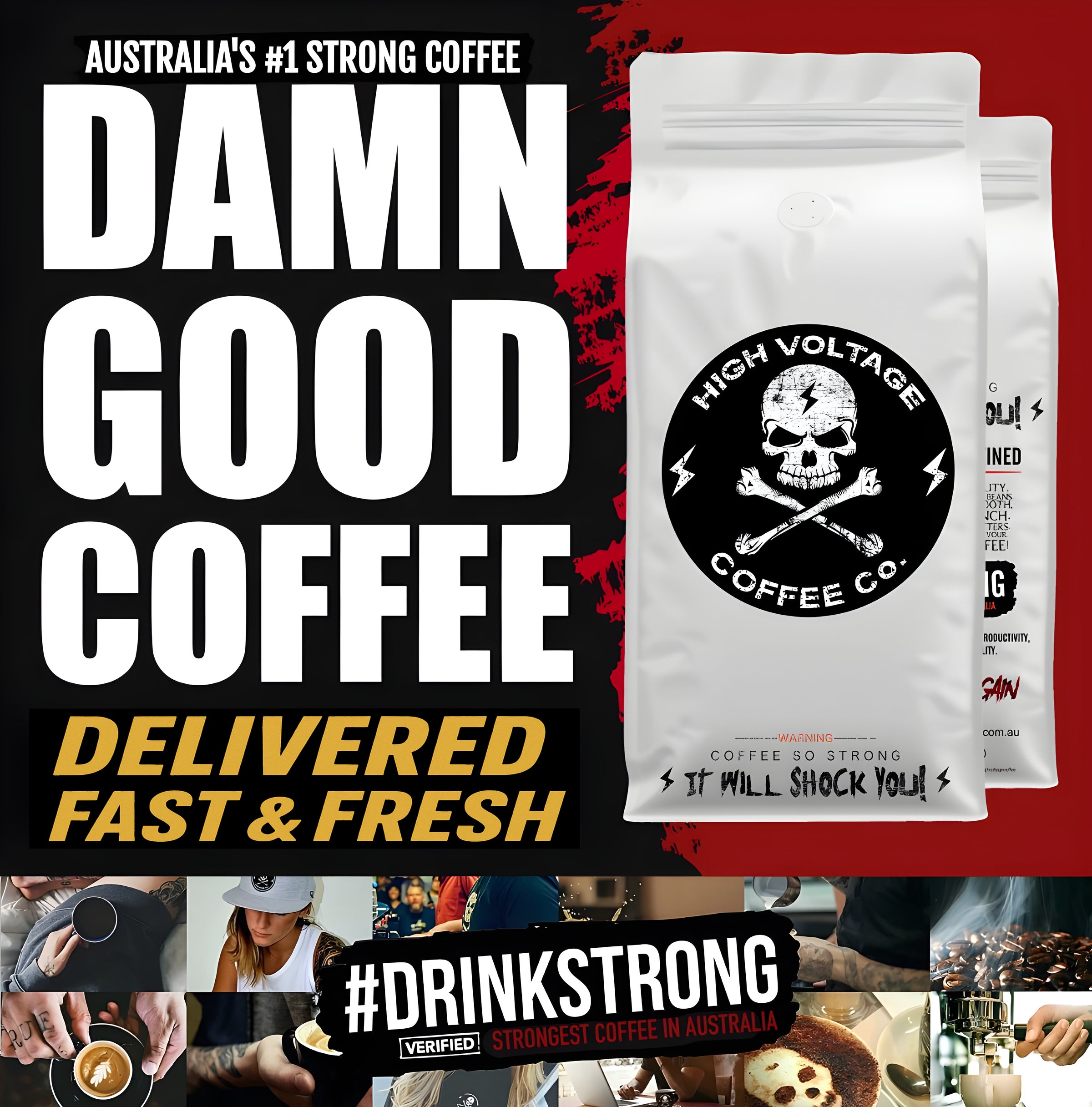 Australia's #1 Strong Coffee | High Voltage Coffee Co.