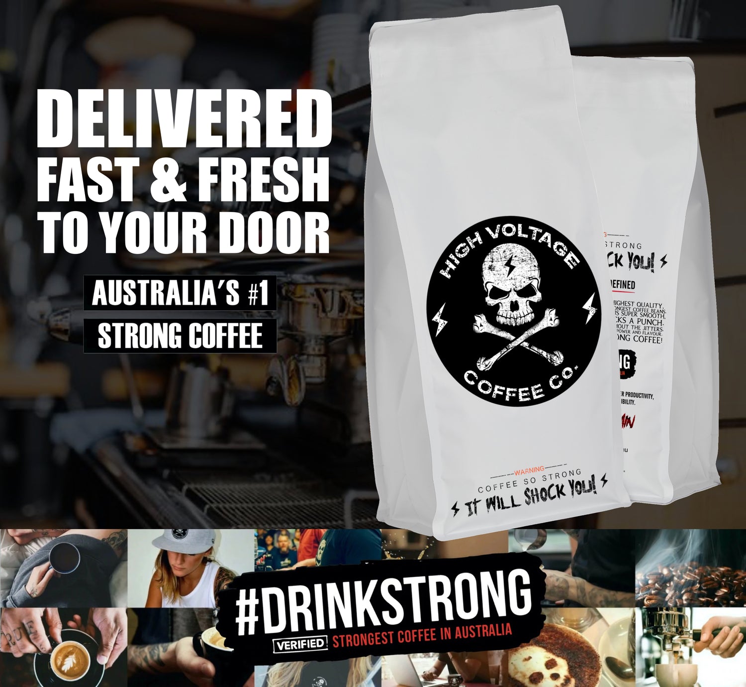 Australia's #1 Strong Coffee | High Voltage Coffee Co.