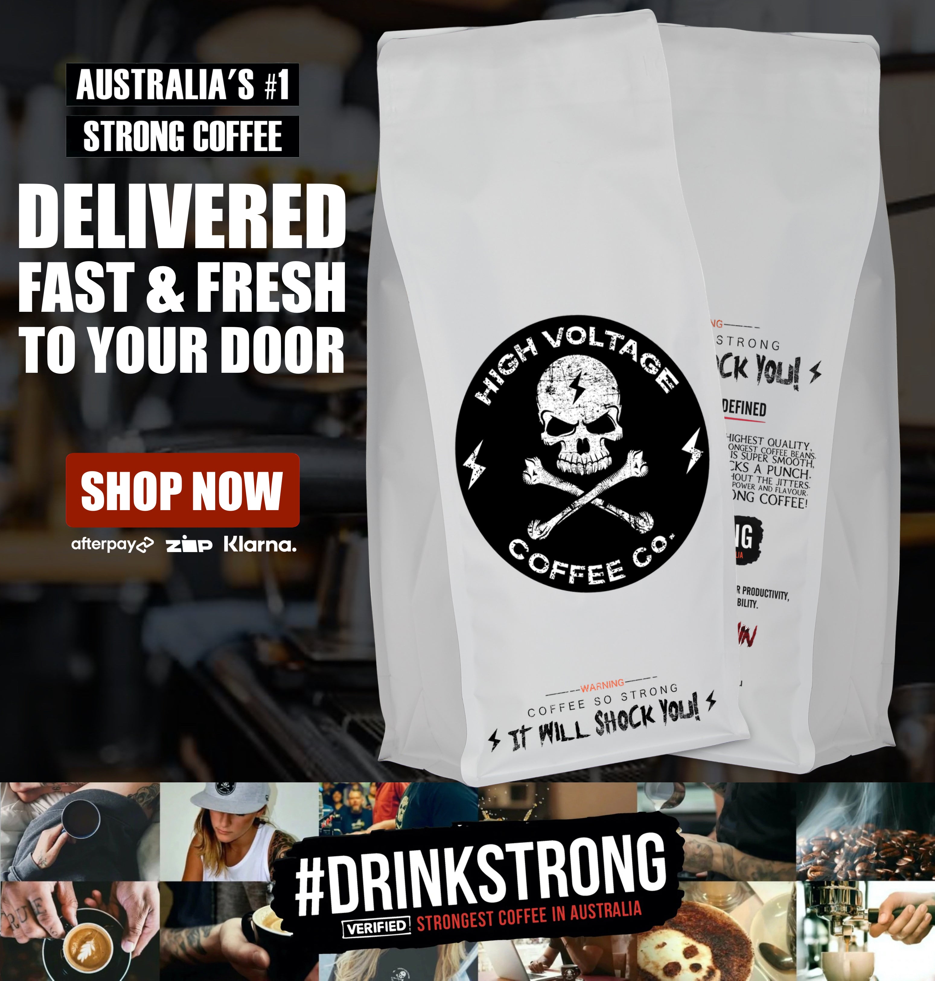 Australia's #1 Strong Coffee | High Voltage Coffee Co.